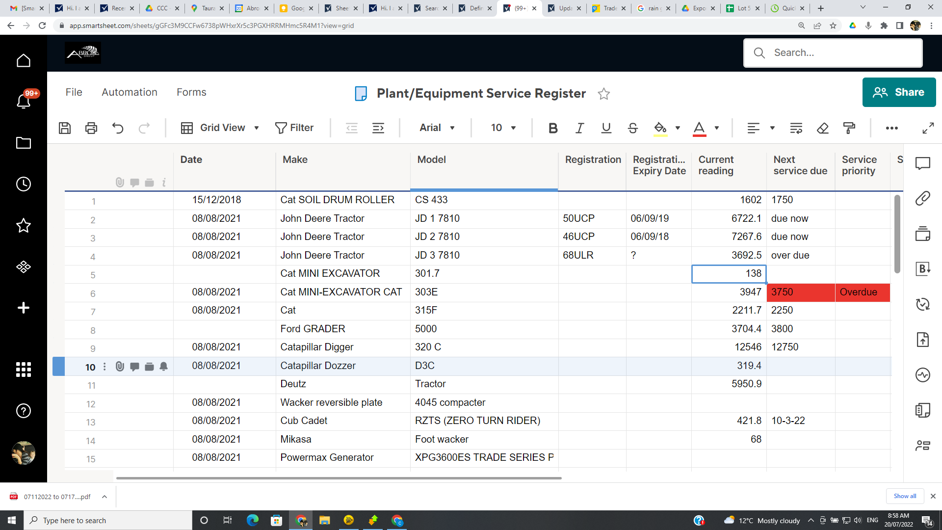 Hi I Am Wanting To Use A Formula Or Automation To Change Cell Value