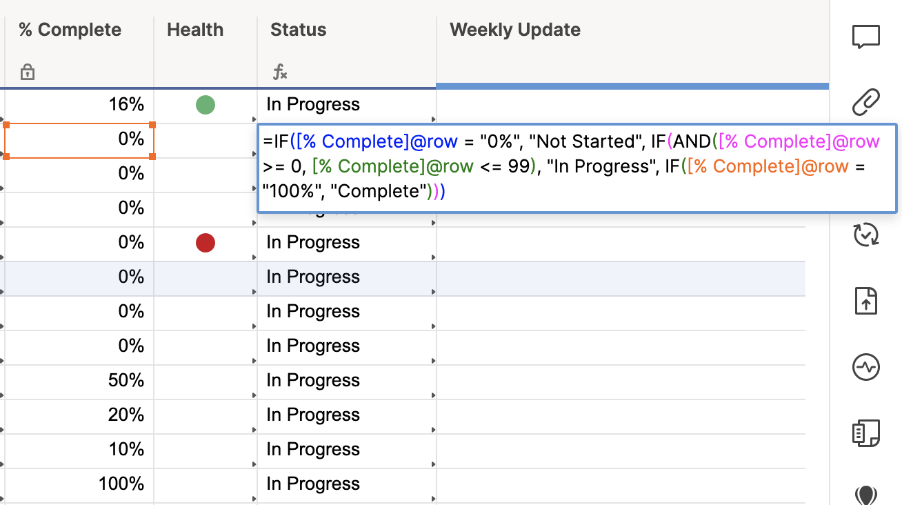 If Statement Between Two Numbers Smartsheet Community