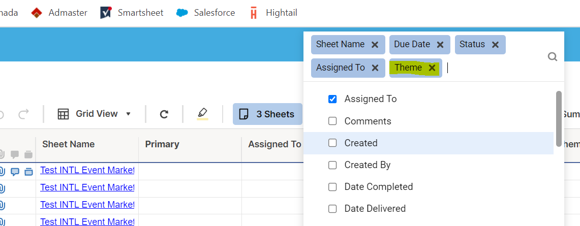 Column Data Not Appearing In Report Smartsheet Community