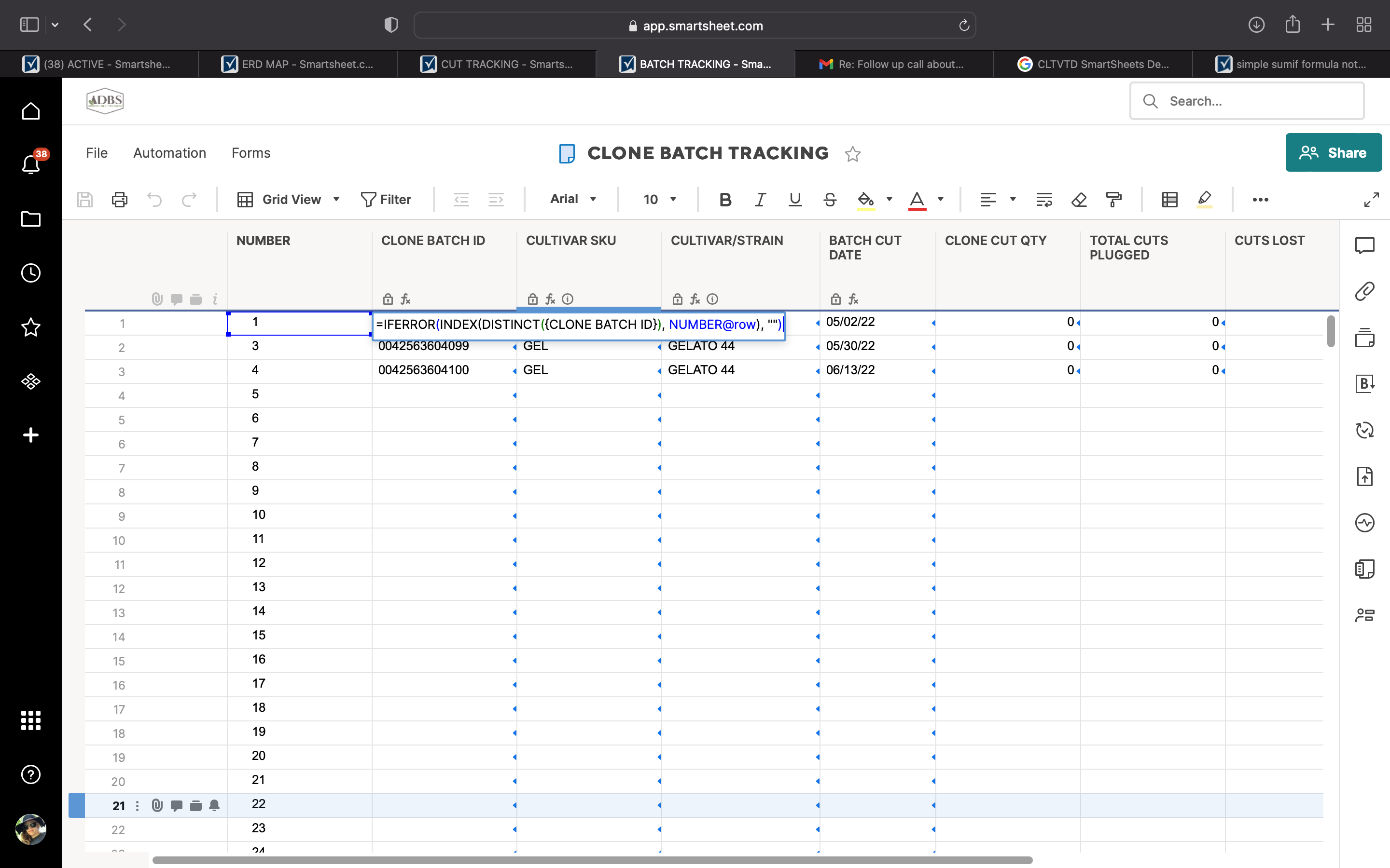 Simple Sumif Formula Not Working Smartsheet Community