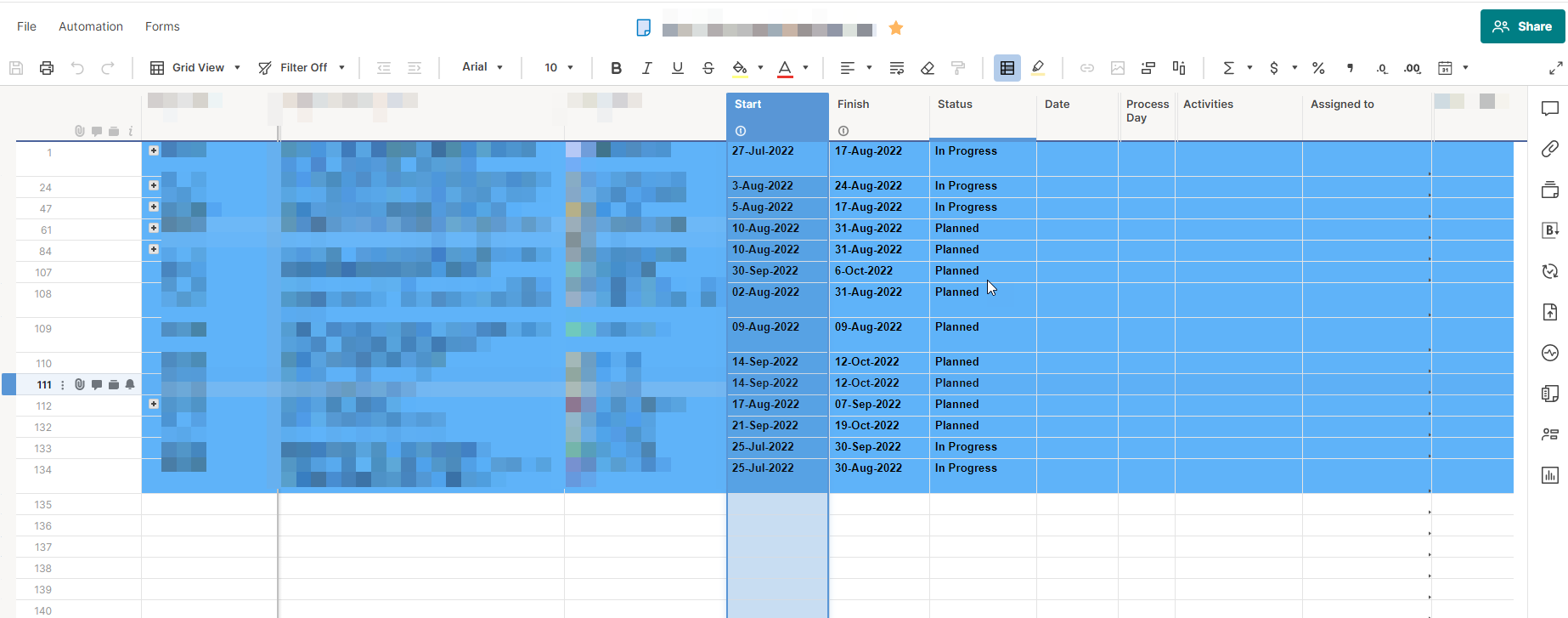 Sort By Date Not Working Properly On Sheet Smartsheet Community
