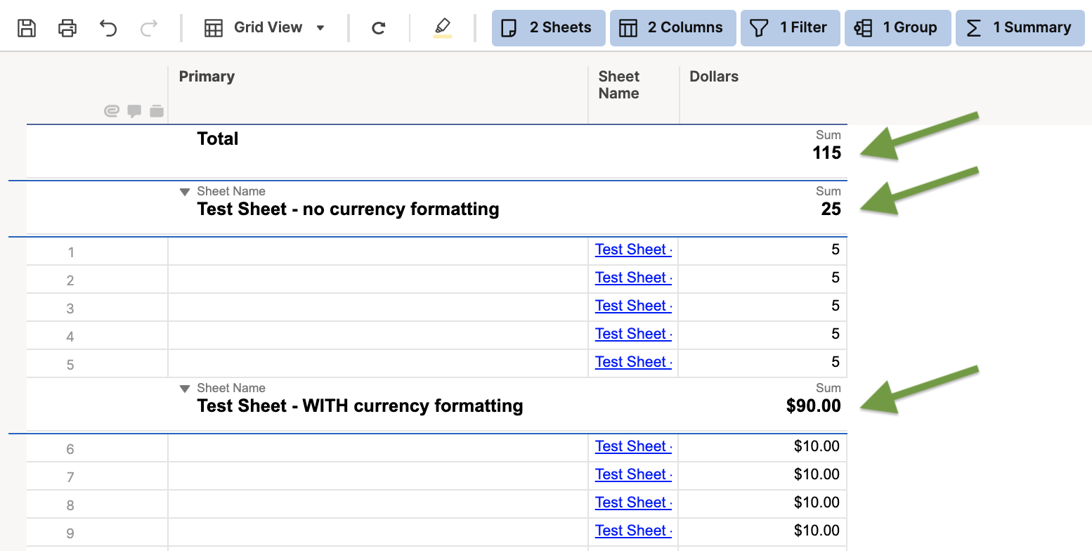 Summary Report Smartsheet Community