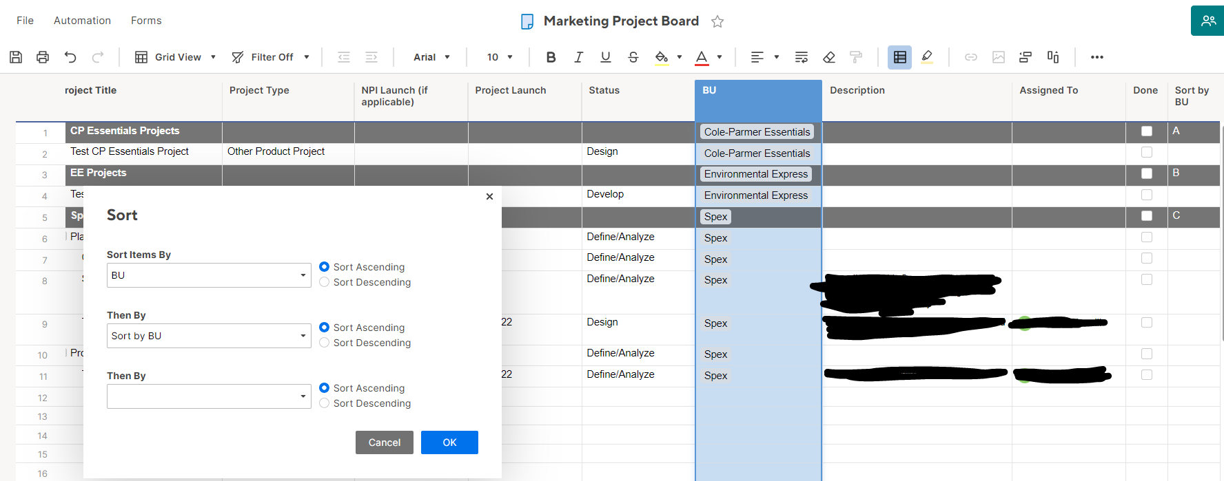Automatically Sort Rows In Sheets Smartsheet Community