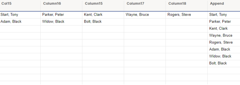 How To Append Columns Of Data Smartsheet Community