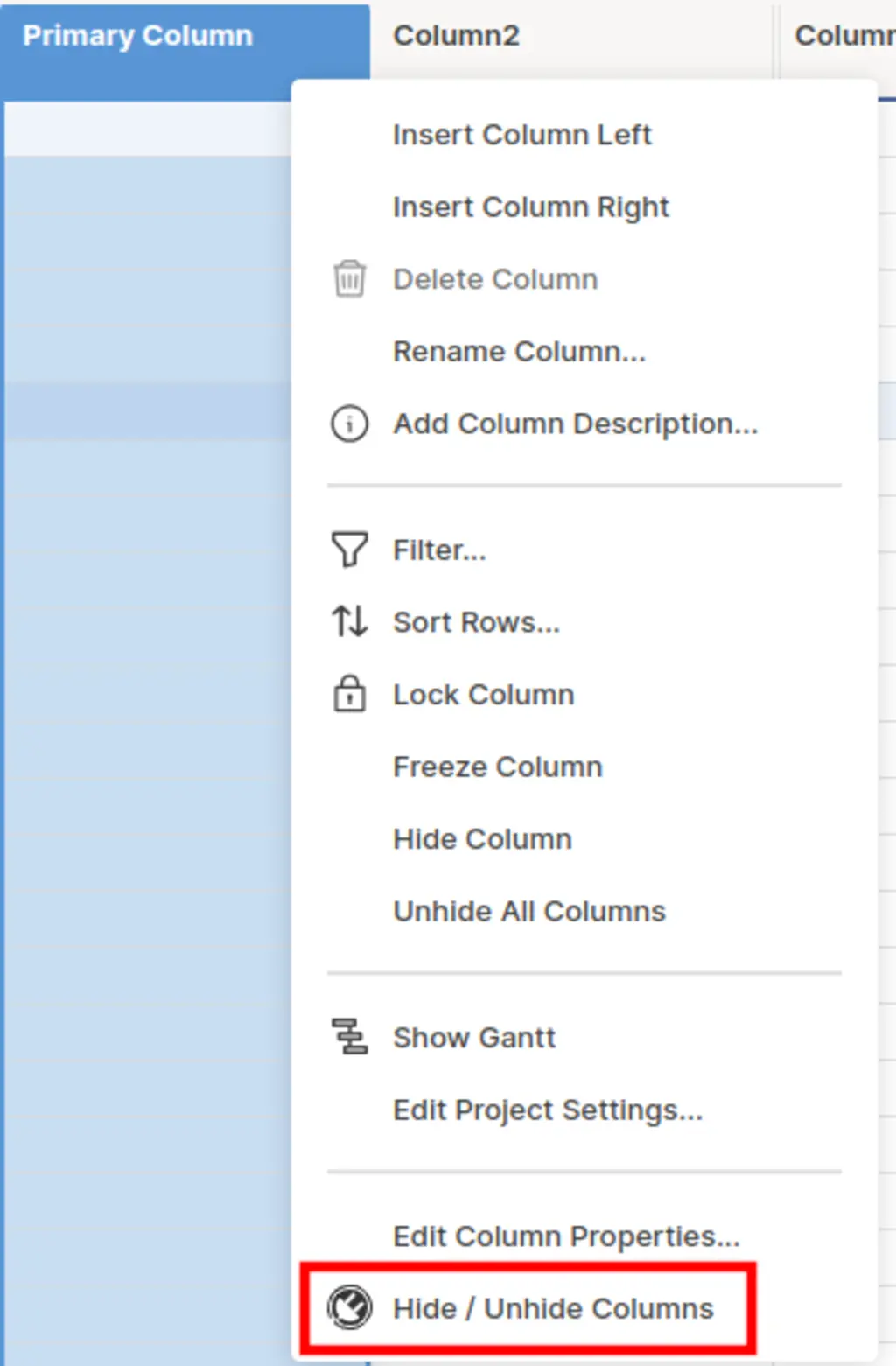 How to use filter to hide and unhide columns - Smartsheet Community