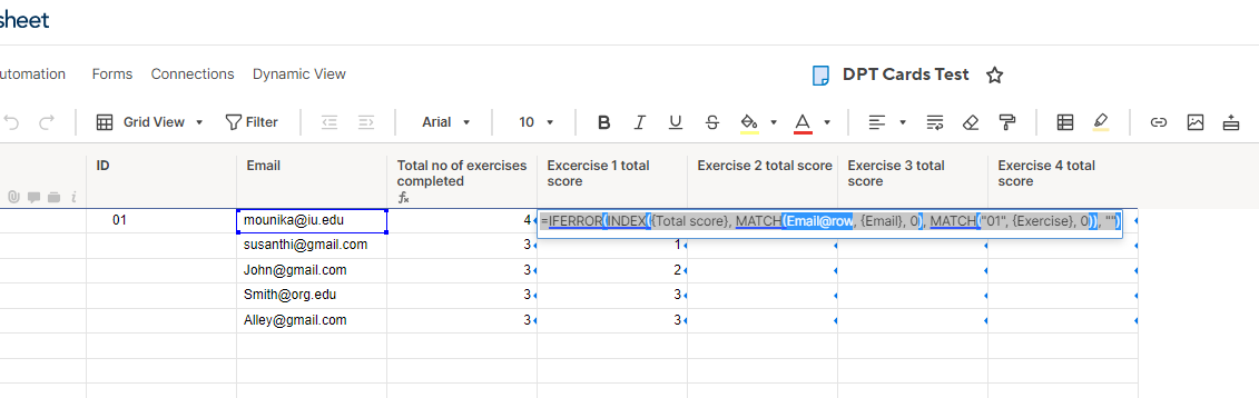 INDEX-MATCH formula using cross-sheet references - Smartsheet Community
