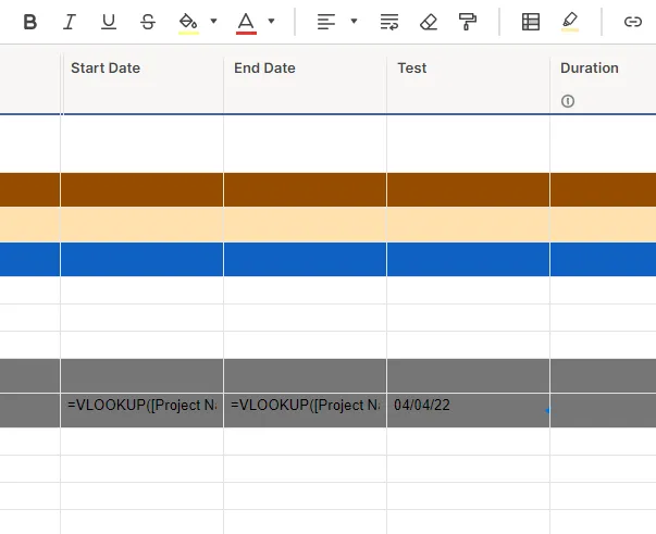 Vlookap For Start And End Date Smartsheet Community