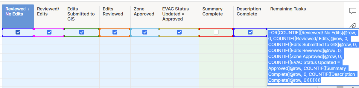 How To Count Unchecked Boxes From Several Columns Smartsheet Community