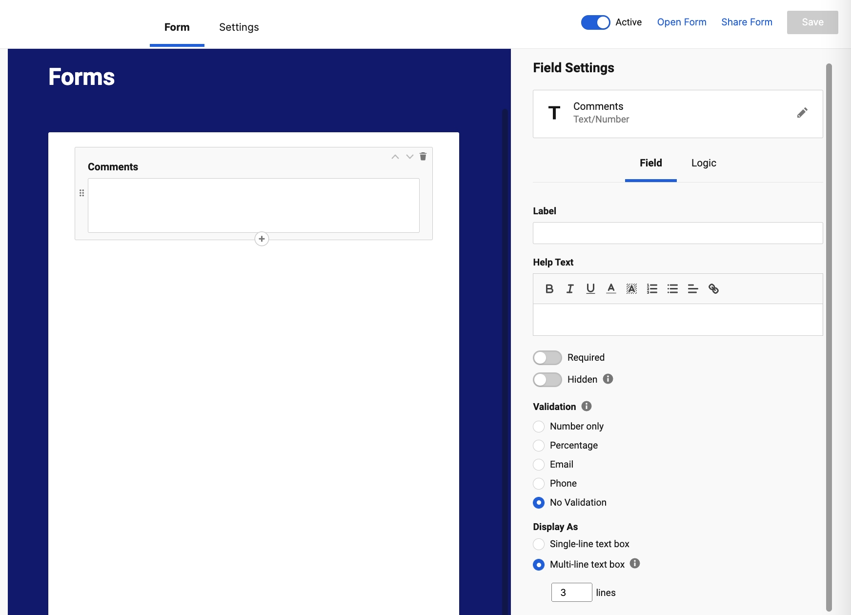 Validation Mutlti Line Text Box Not Working Smartsheet Community