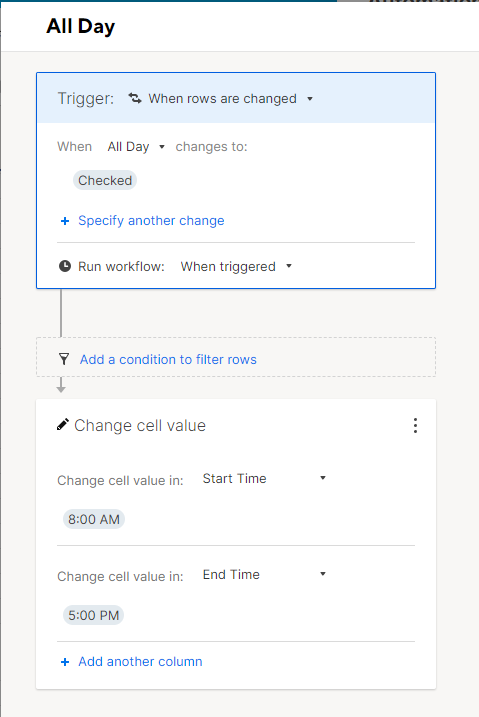 Change Cell Value Not Working Smartsheet Community