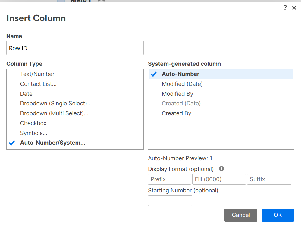 Insert A Unique Reference No Smartsheet Community