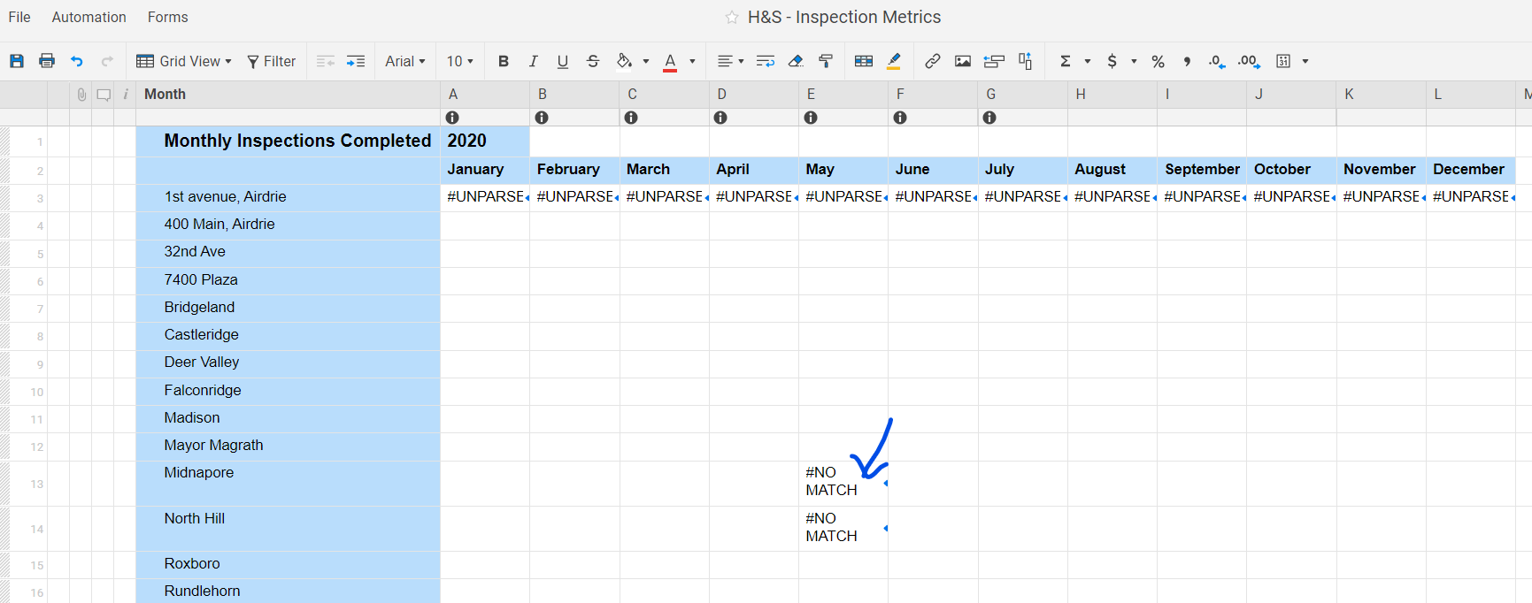 Create A Table Referencing Another Sheet Smartsheet Community