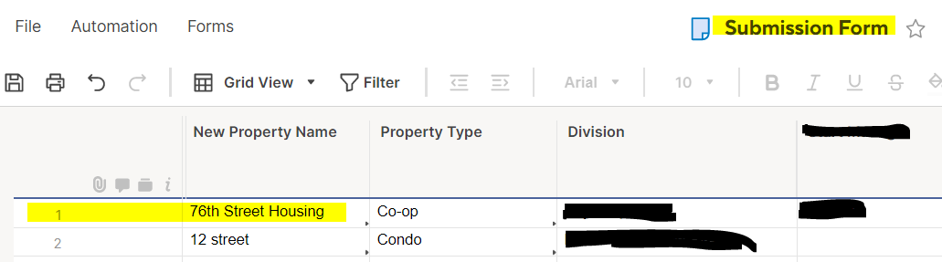 Formula To Populate Just The First Row Of Data In Another Sheet 