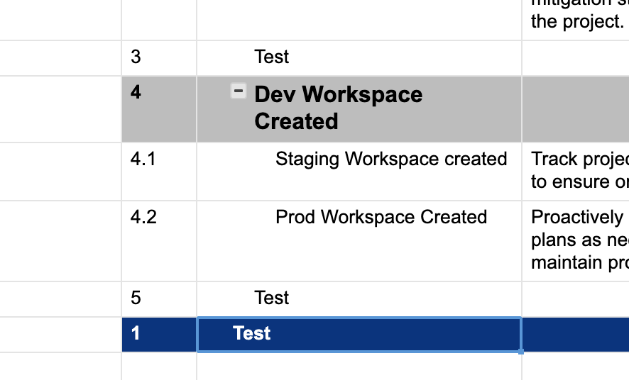 Automatic numbering for Work Breakdown Structure - Smartsheet Community