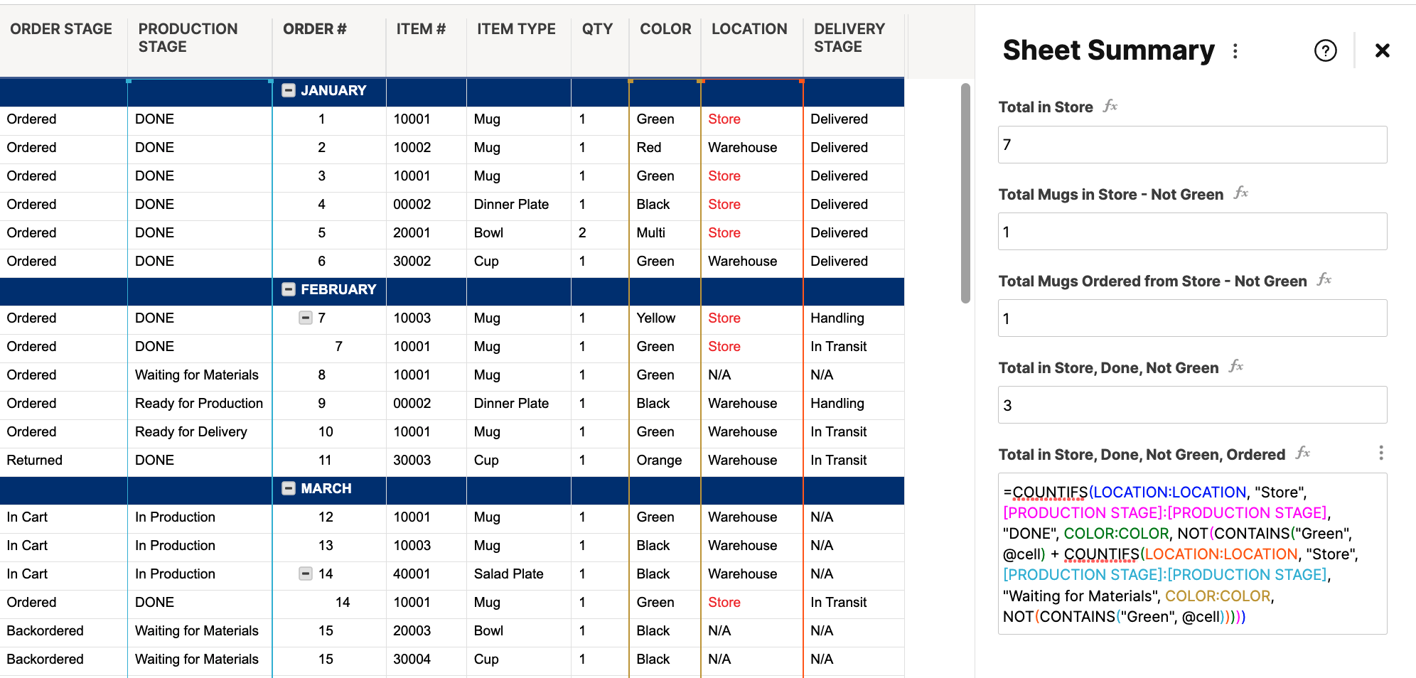 Countifs Function With Multiple Criteria Best Practices Smartsheet 