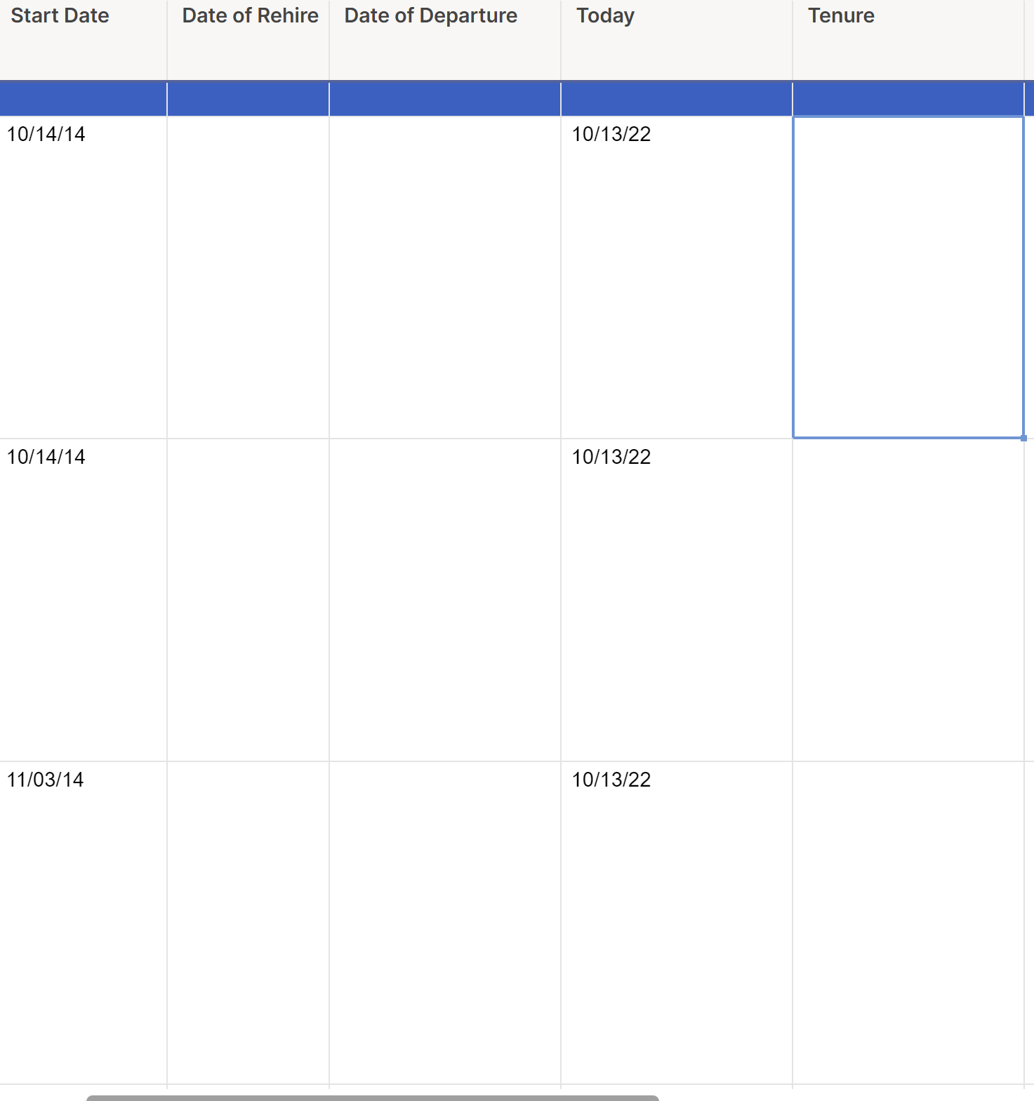 Tenure Years And Months Formula Help Smartsheet Community