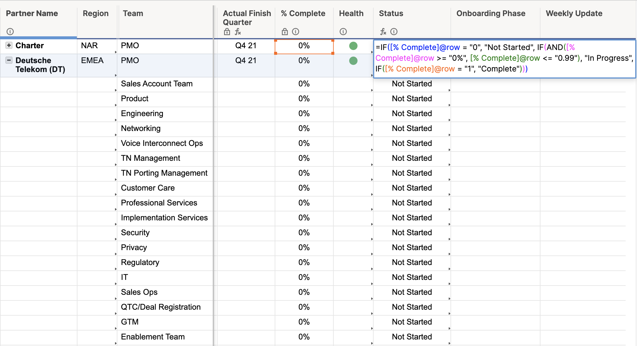 Grouping Rows Smartsheet Community