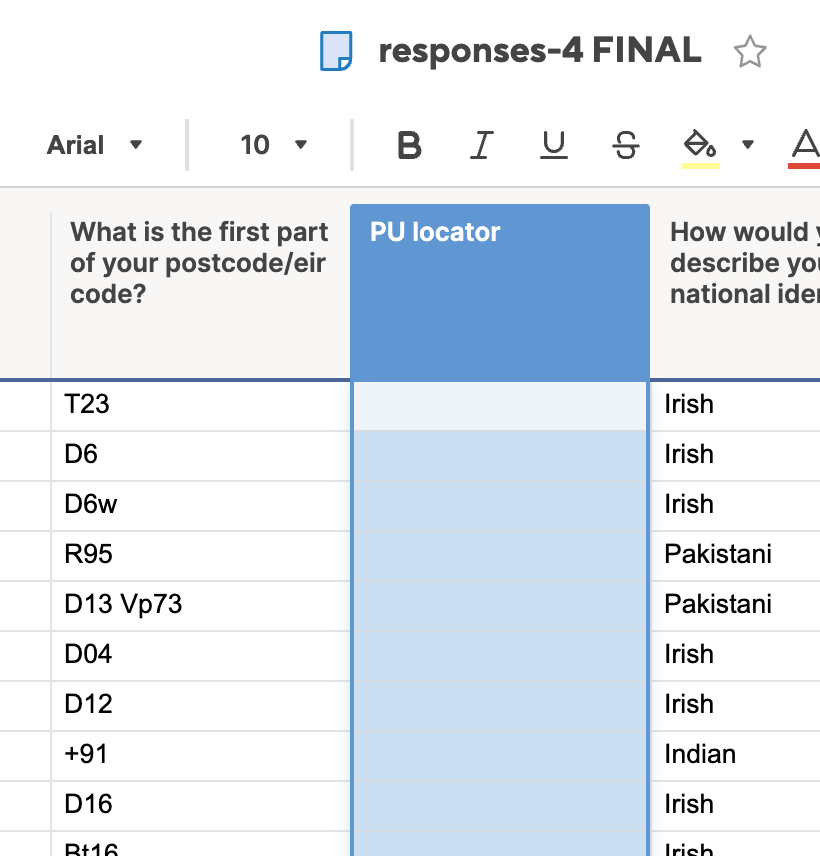 Populating One Cell selecting From Drop down Options Based On Content