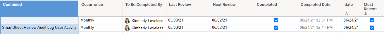 Looking For Most Recent Date Smartsheet Community