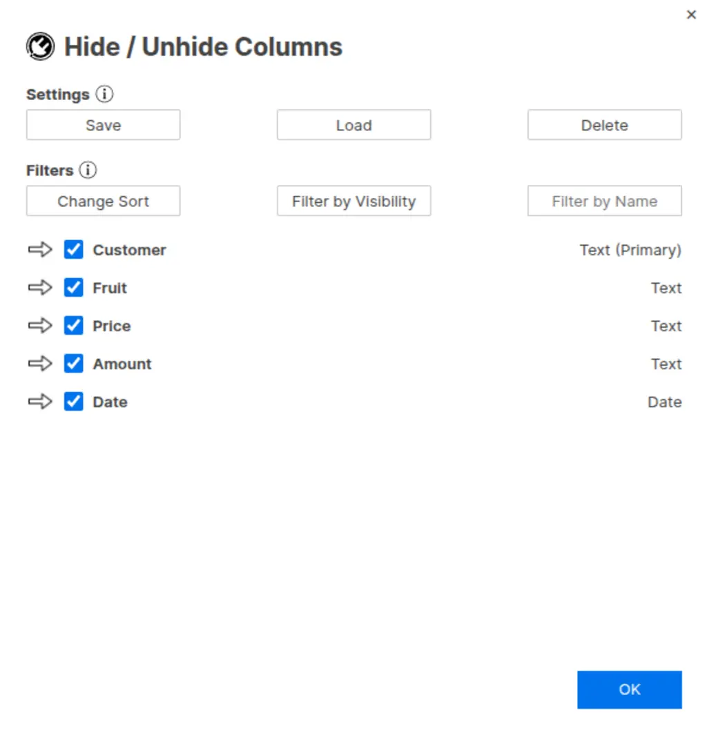How to use filter to hide and unhide columns - Smartsheet Community