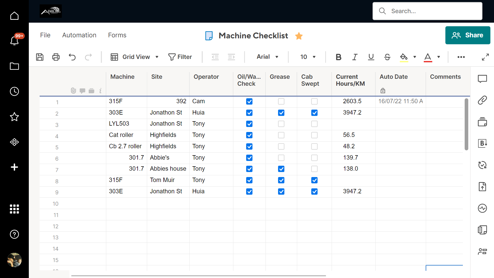 Hi I Am Wanting To Use A Formula Or Automation To Change Cell Value