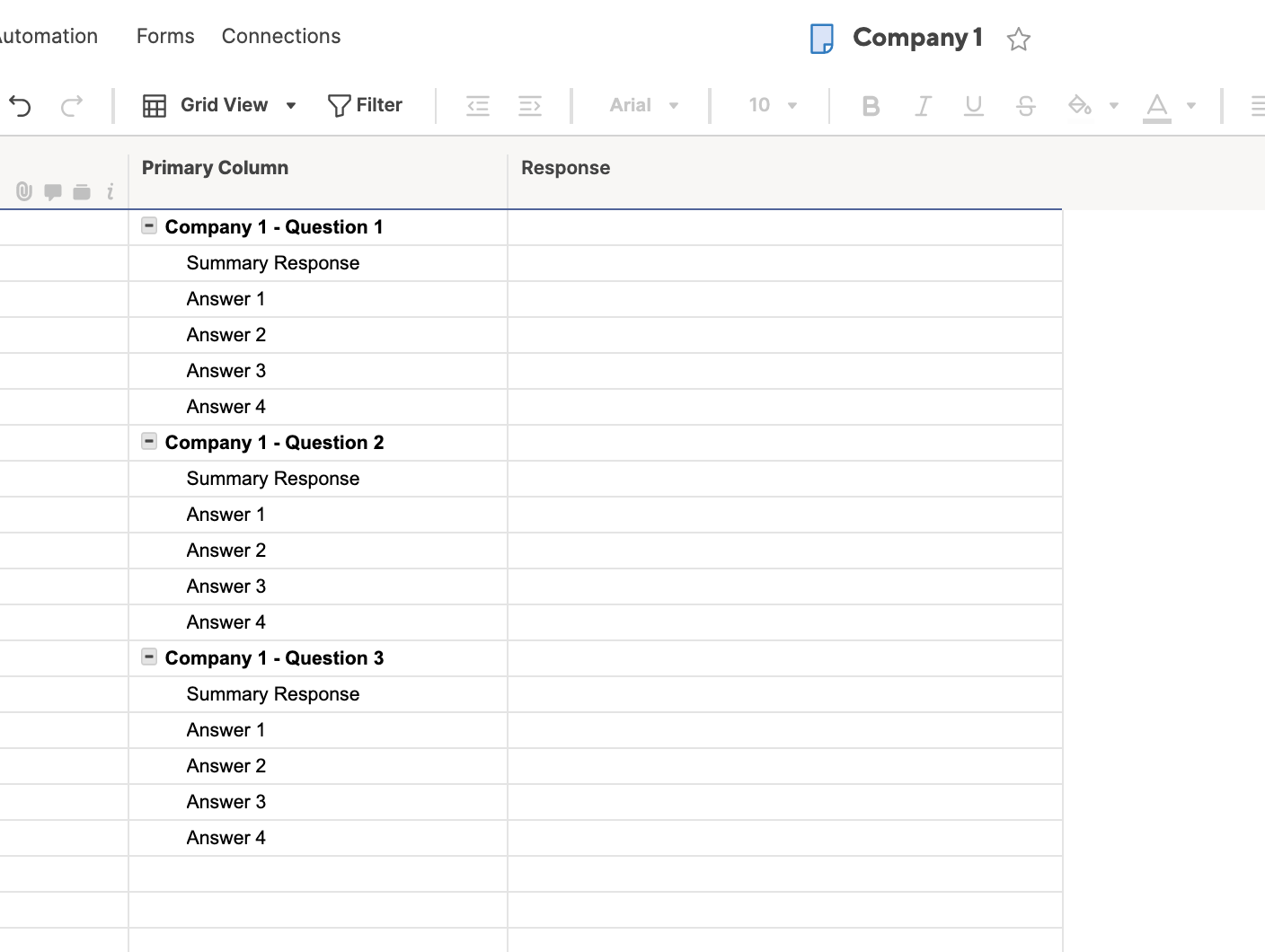 Create Report With Text From Multiple Columns But Stacked Vertically In 