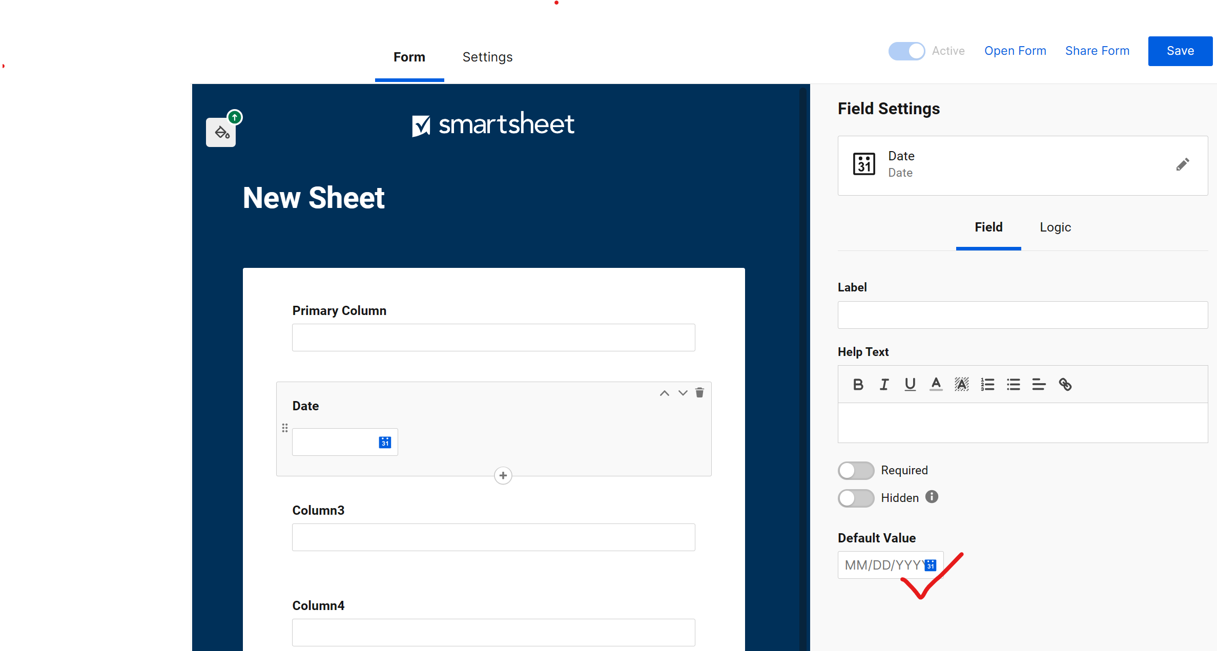 Form Date Format Smartsheet Community