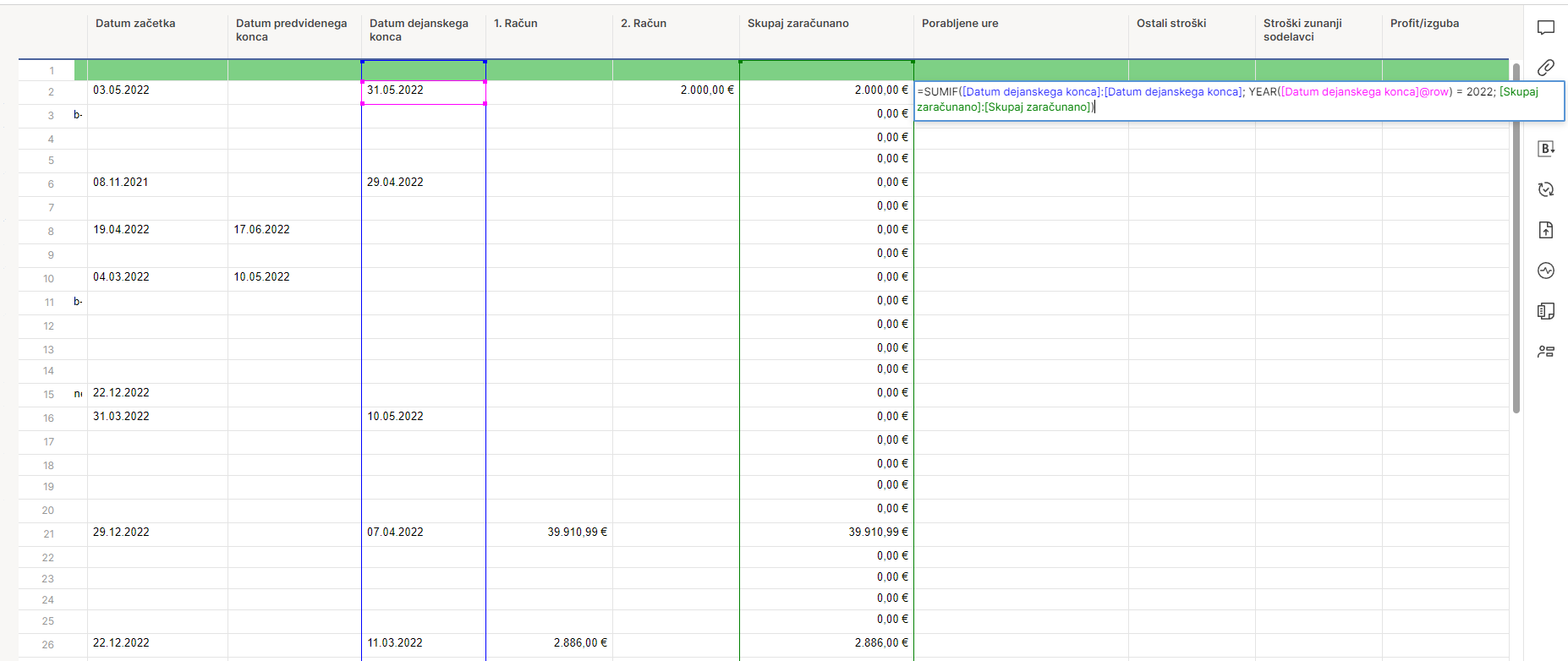 SUMIF And Year Criterion Smartsheet Community