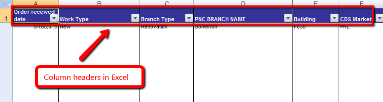 Column Headers Not Available To Select From Excel Import Smartsheet Community