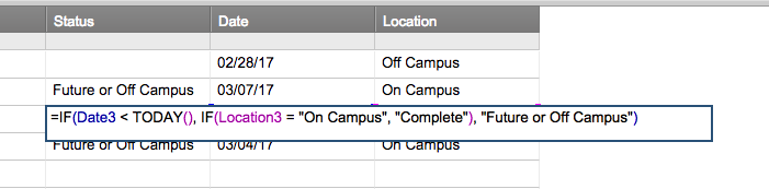 Formula To Change A Cell s Value If Date Is In The Past And Another Column s Value Is Not A 