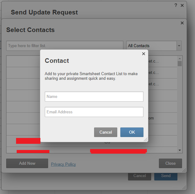 Email Address Contacts Not Working Smartsheet Community