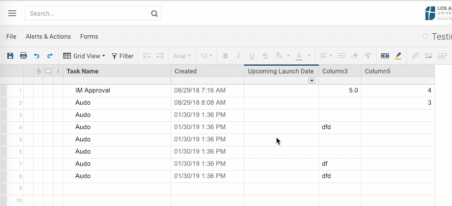 Unhide SELECT Columns Smartsheet Community