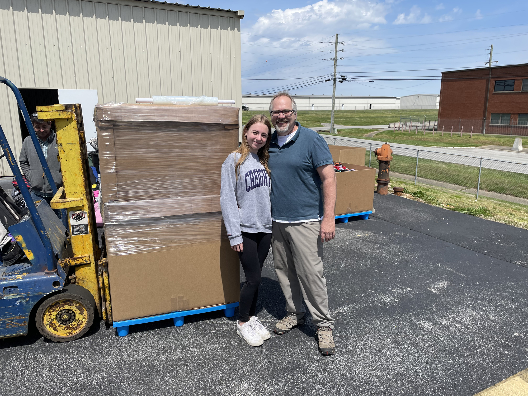 Behind the scenes of our first shipment. - Operation BackPack4Kids