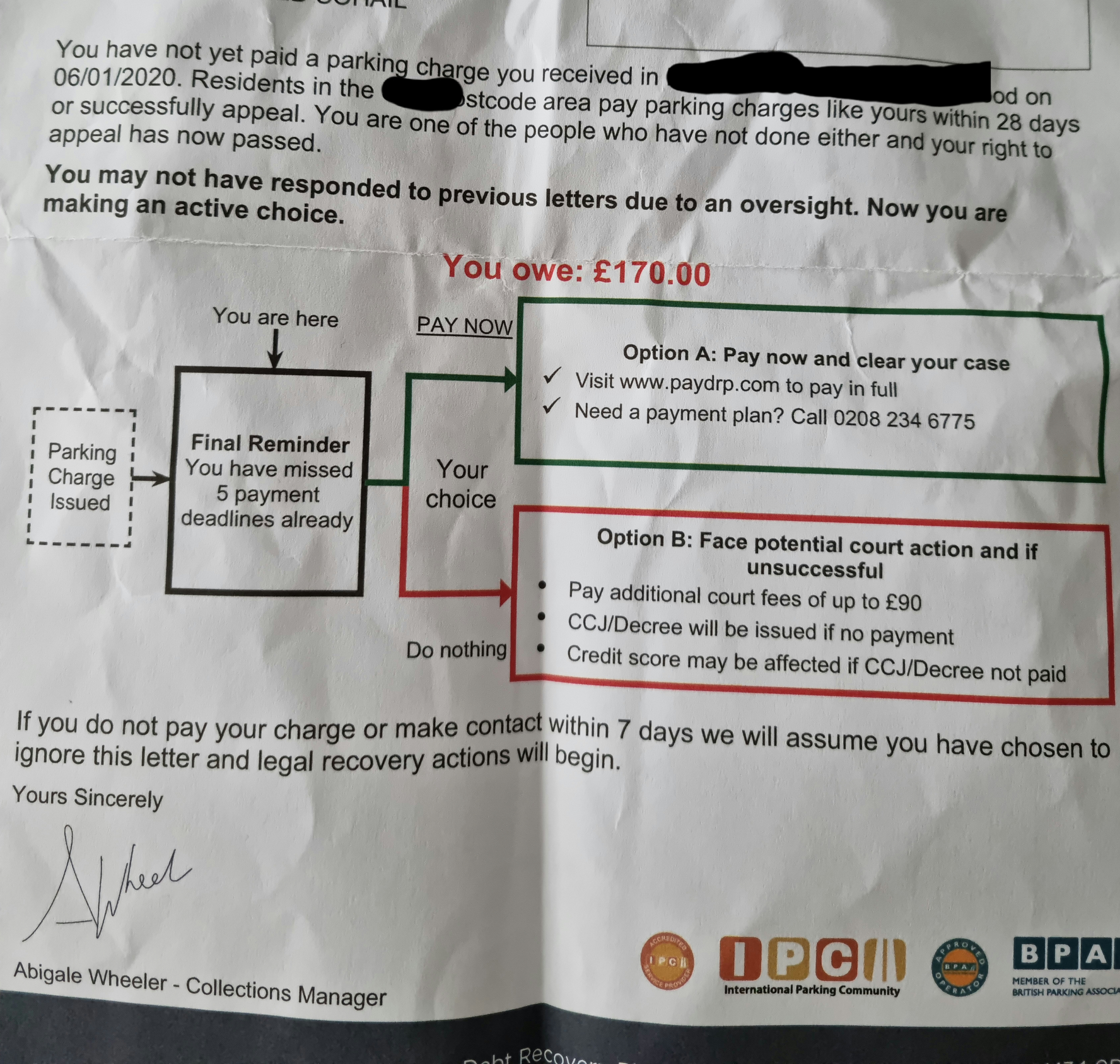 Debt recovery plus letter — MoneySavingExpert Forum