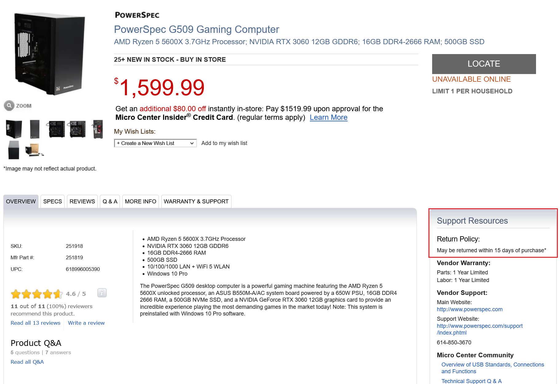 Micro Center Return Policy