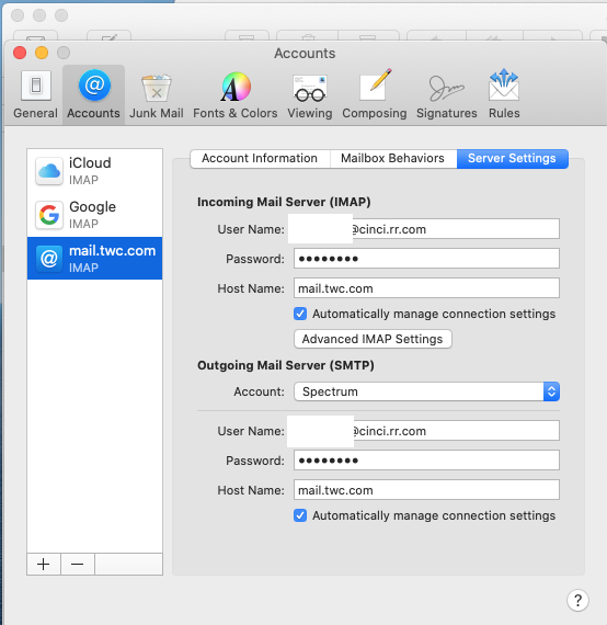 Why can't I send out mail from my iMac Mail program? — Welcome to the ...