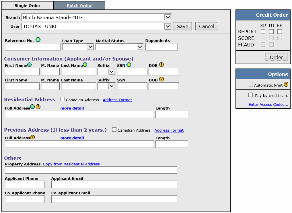 Knowledge: How to Order a Consumer Credit Report through the Website