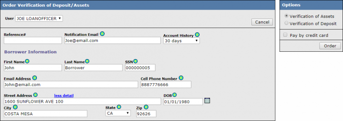 How to Order Verification of Deposit