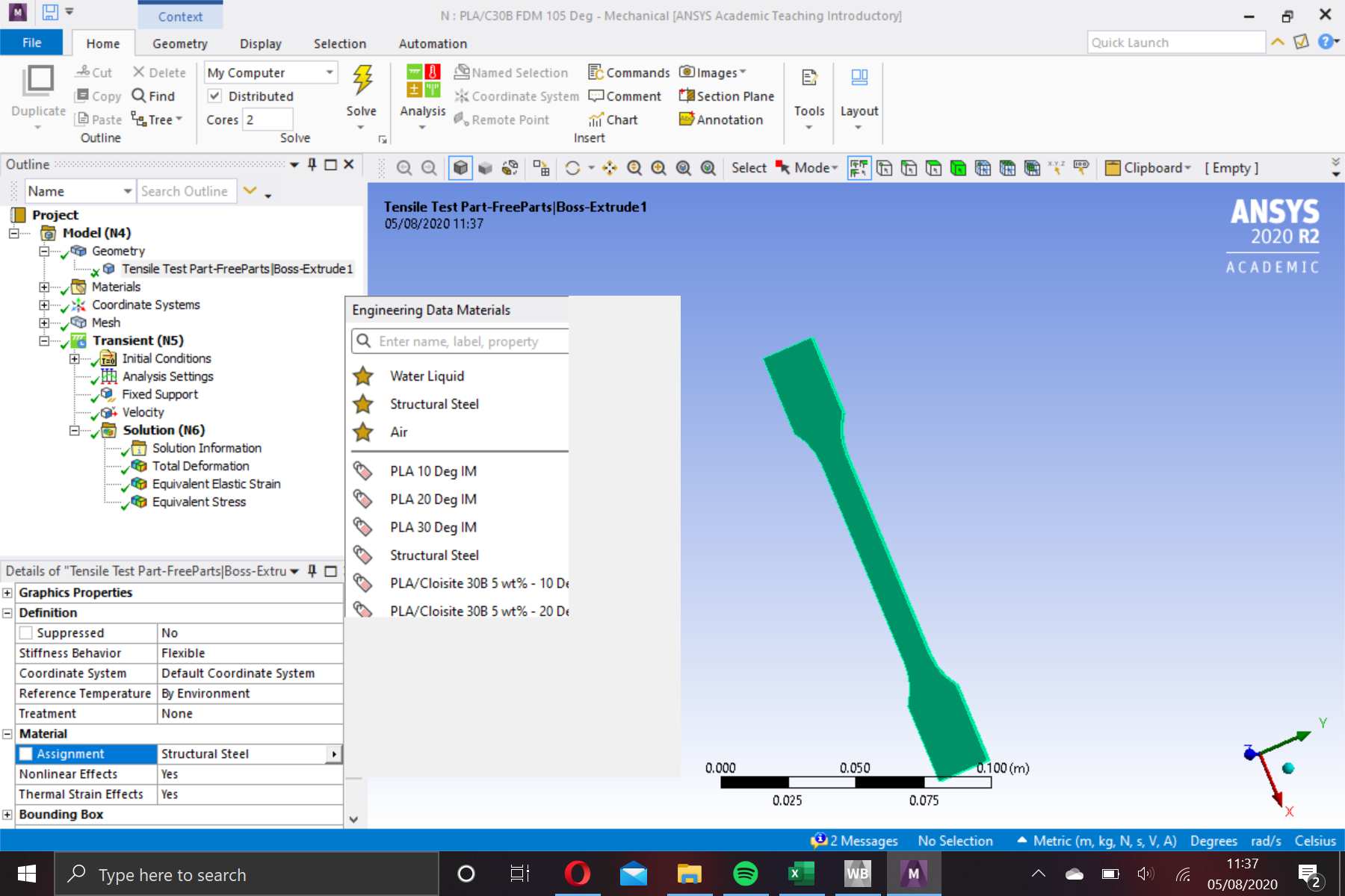 Material Section is cut out whenever trying to apply a material?