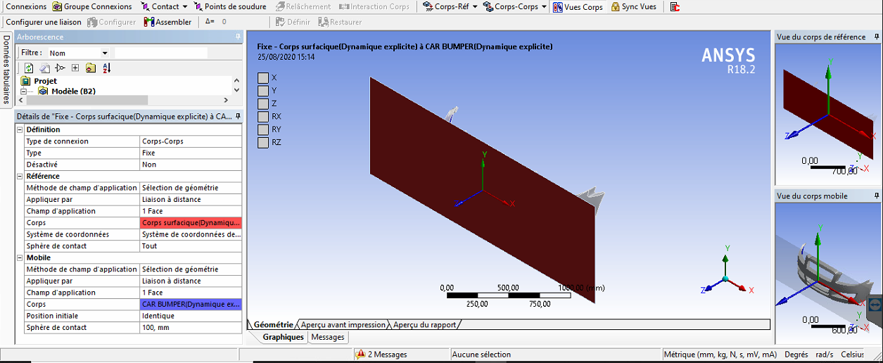 Ansys Workbench LS Dyna module.