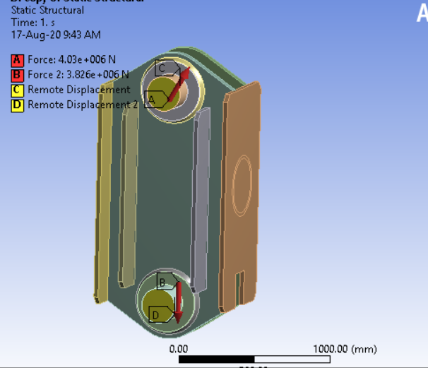 Padeye analysis with a pin in the hole