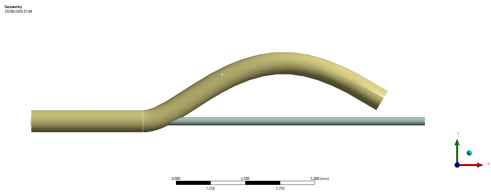 Fitting a pipe inside a twisted bore