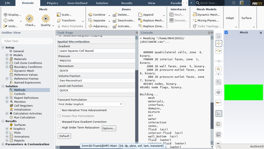 simulation drop impact