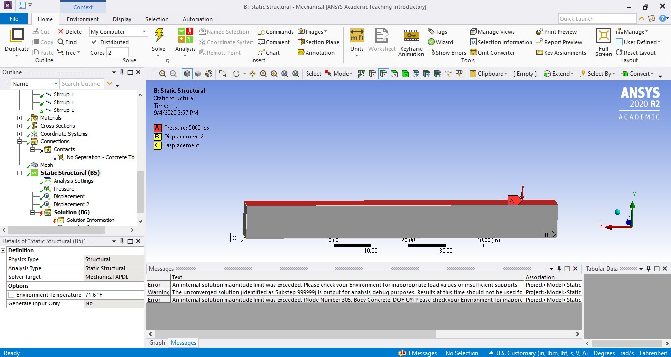 Beam Analysis In Ansys - The Best Picture Of Beam