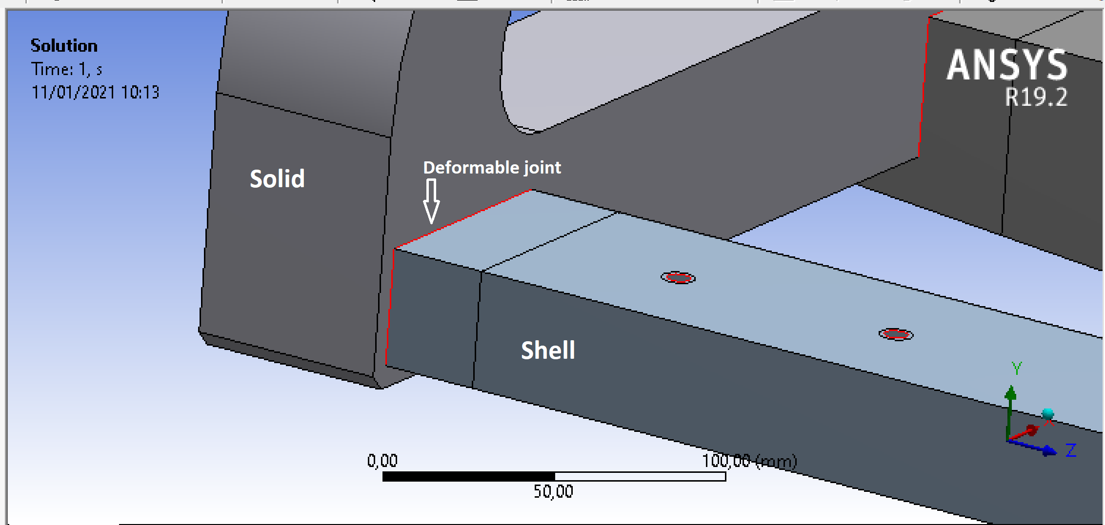 Beam Solid Connection Ansys - The Best Picture Of Beam