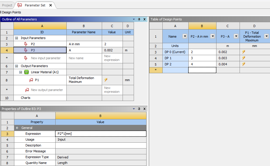 Workbench: Parameterize Displacement Function Workbench: Parameterize Displacement Function