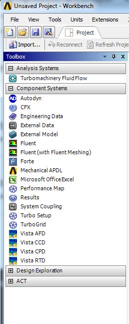 Cant View All The Analysis Systems In Ansys Workbench