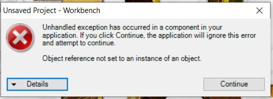 Geometry editor closed abnormally _ SCDM 18.1 functional standalone