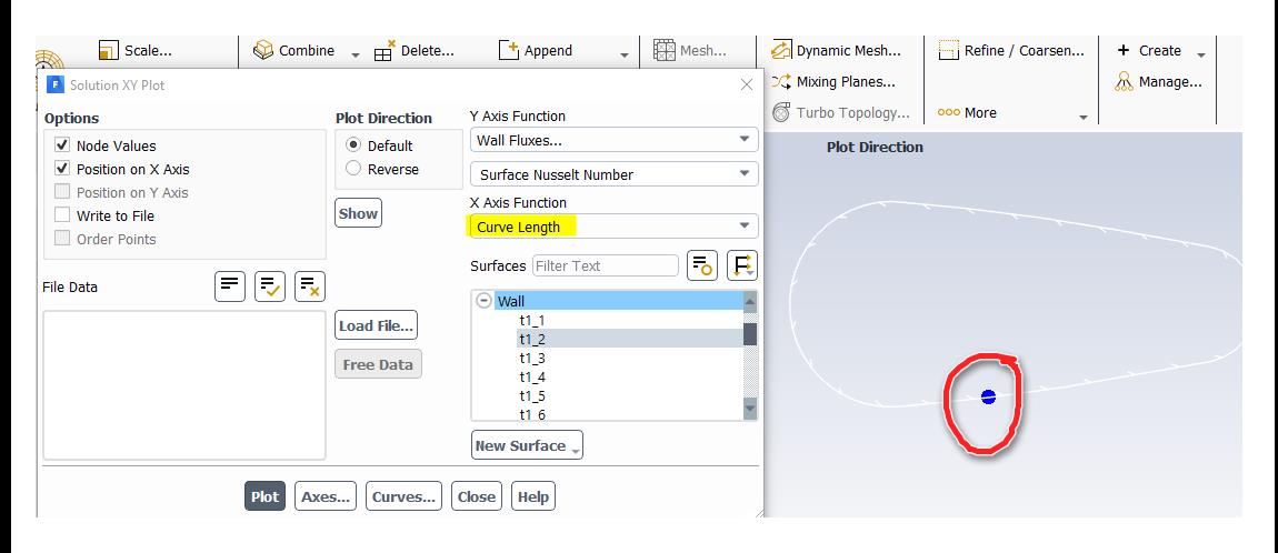 Ansys Fluent How Can I Start Drawing Xy Plot From A Specific Point