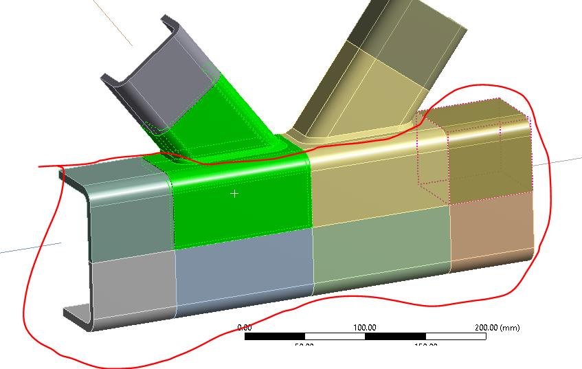 Stress only a part of piece